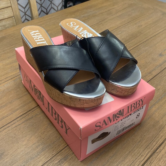 Sam & Libby | Shoes | Sam Libby Nolan Black Sandals | Poshmark
